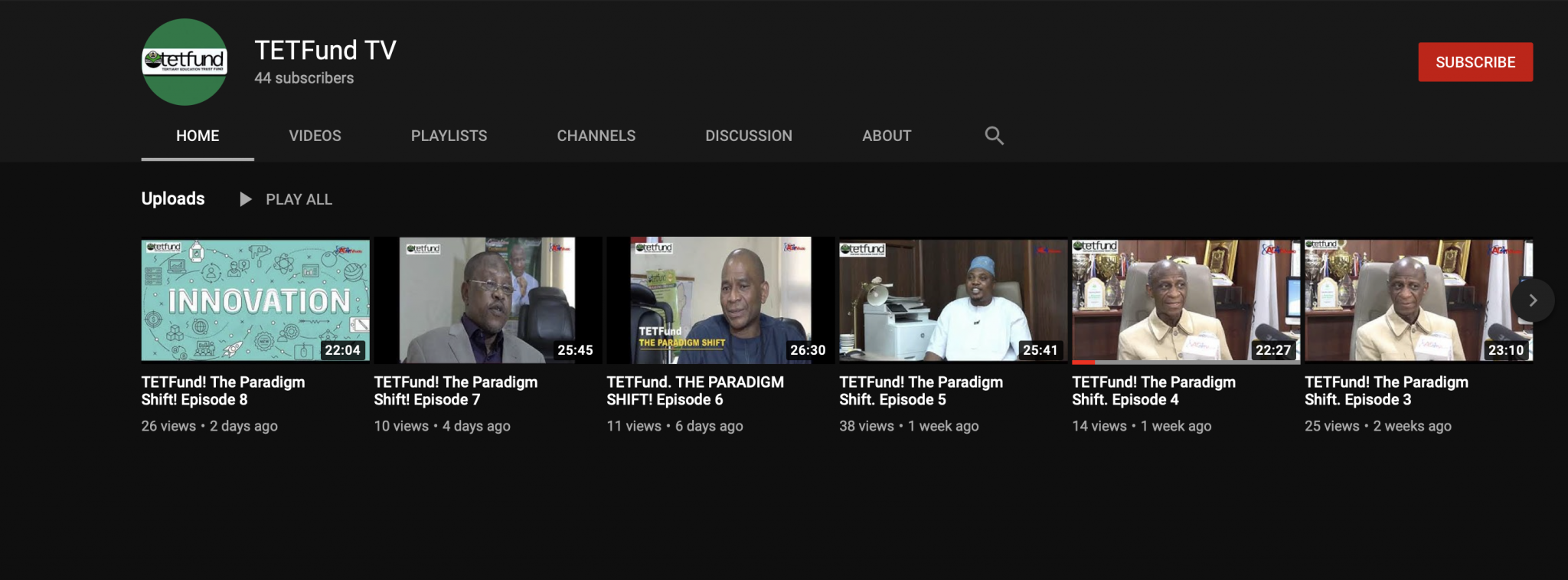 TETfund TV - TERTIARY EDUCATION TRUST FUND