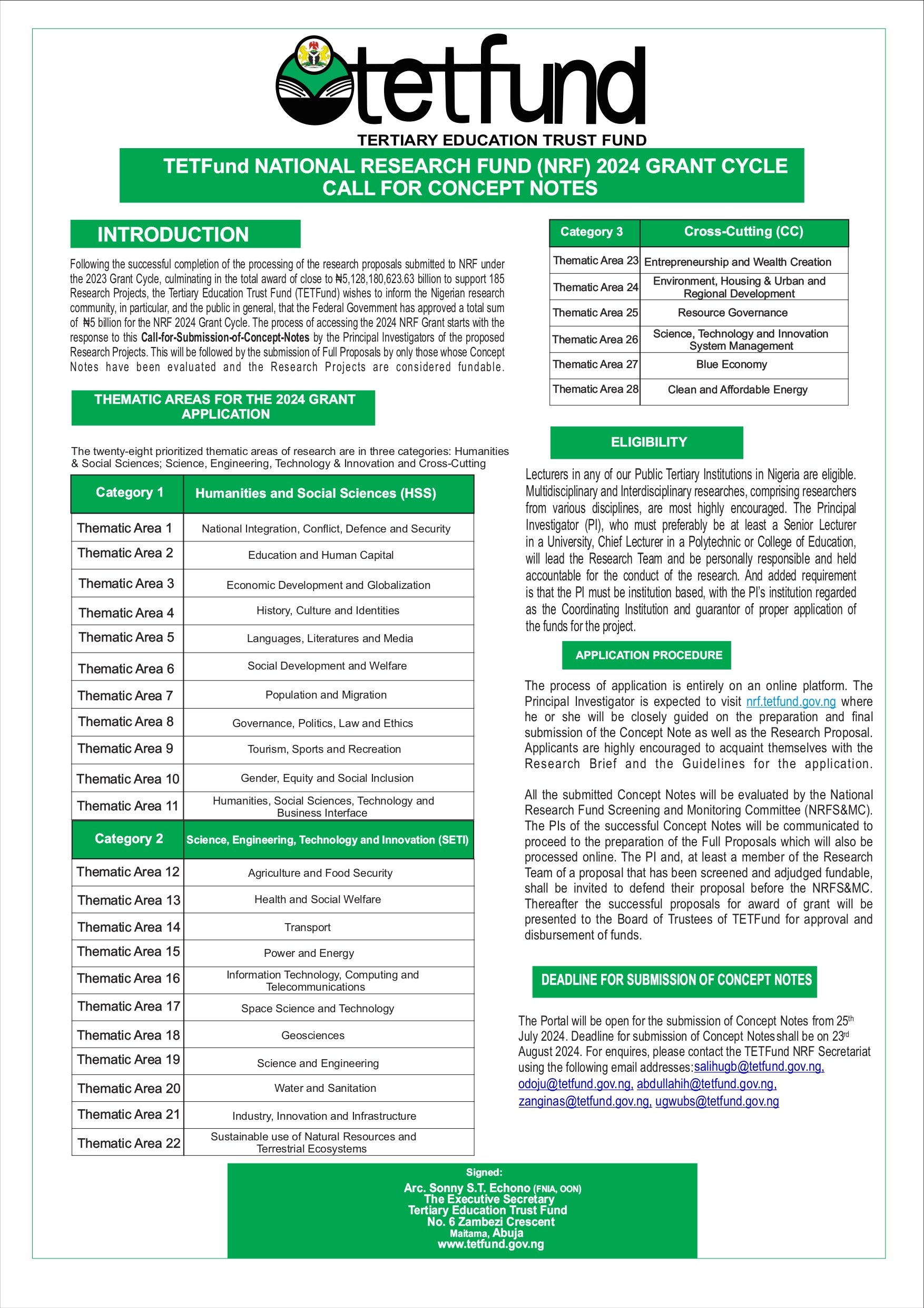 Homepage: TETFund - TERTIARY EDUCATION TRUST FUND